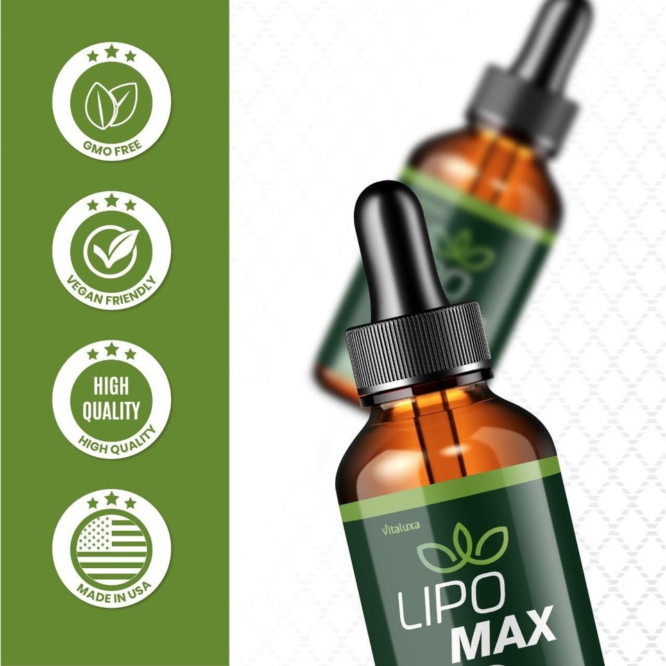 (5 Pack) Lipo Max Drops Lipomax Advanced Liquid Drop Formula Maximum ...