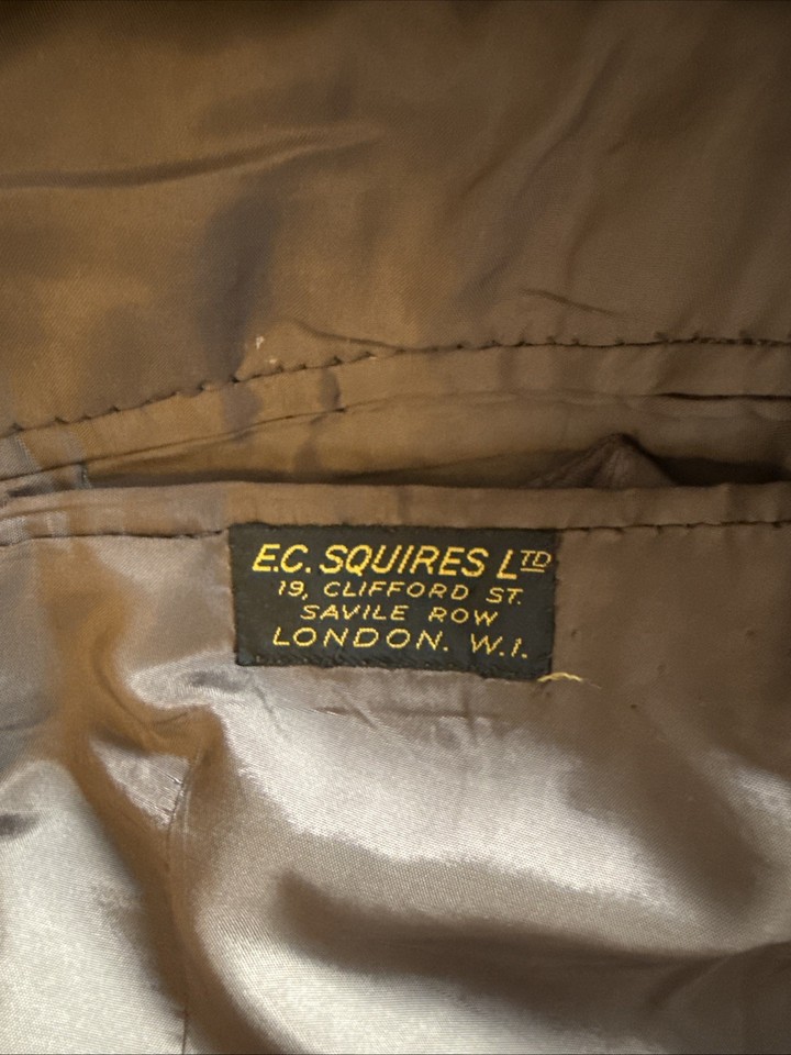 Vintage 1976 E.C Esquires Savile Row London Hand Made Full Canvass Suit ...
