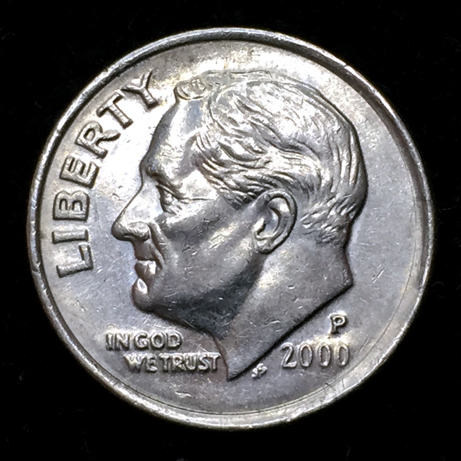 RARE 2000 P Roosevelt Dime Broad Struck Plating Error | eBay