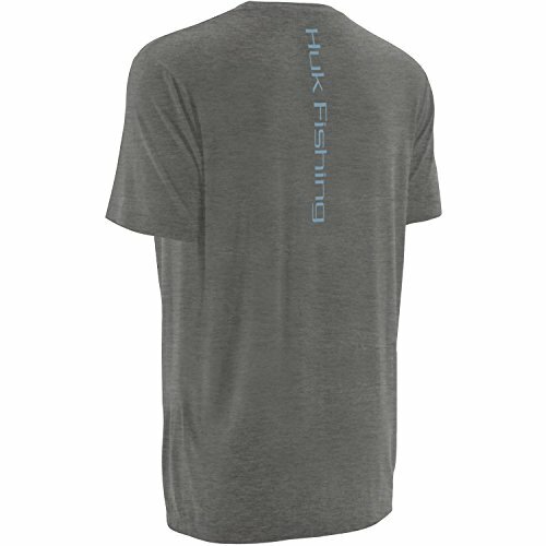 NEW HUK LOGO T-Shirt SIZE SMALL LIGHT HEATHER GRAY Fishing Apparel ...