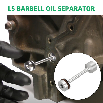 LS Billet Aluminum Oil Diverter Barbell 4.8 5.3 5.7 6.0 6.2 7.0 LS1 LS2 ...