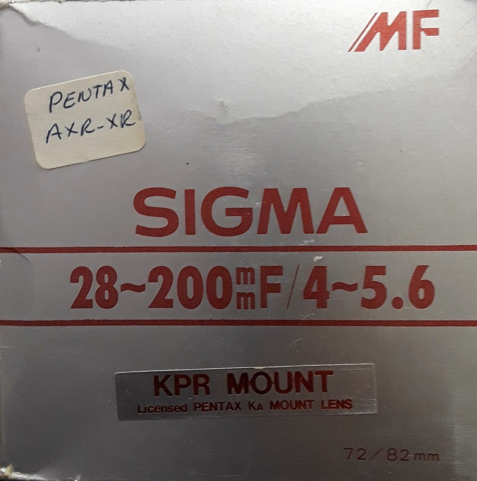 Sigma 28-200mm/f4-5.6 Macro Lens for Pentax KA/KPR Mount (BRAND NEW ...