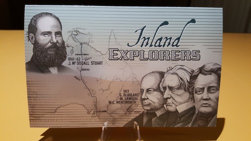 2012 Inland Explorers Stamps - Post Office Pack. Minisheet plus 2x$1.20 ...