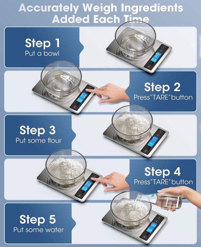 Nicewell Food Scale, 22lb Digital Kitchen Scale Weight Grams and oz for ...