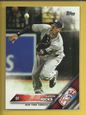 Aaron Hicks 2016 Topps Update Series Card # US102 New York Yankees ...