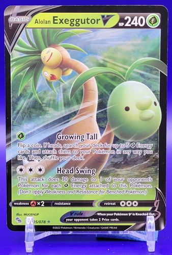 Pokémon TCG Alolan Exeggutor V Pokemon Go Holo Ultra Rare 005/078 | eBay