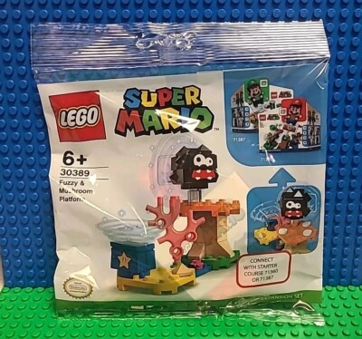 LEGO Fuzzy & Mushroom Platform Expansion Set NEW 30389 Super Mario CMF ...