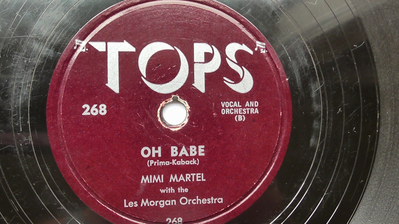 Mimi Martel 78rpm Single 10-inch Tops Records #268 Tennessee Waltz | eBay
