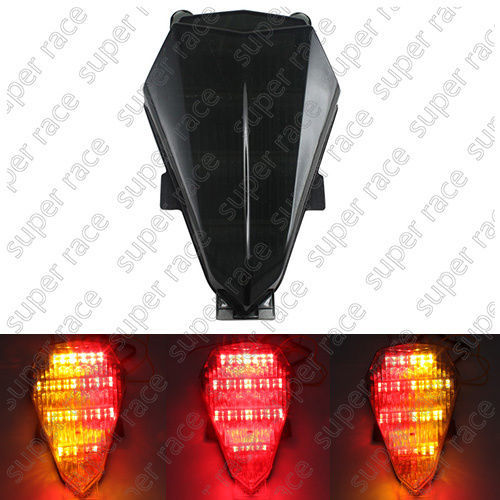 Smoke LED Integrated Brake Turn Signal Rear Tail Light For Yamaha YZF ...