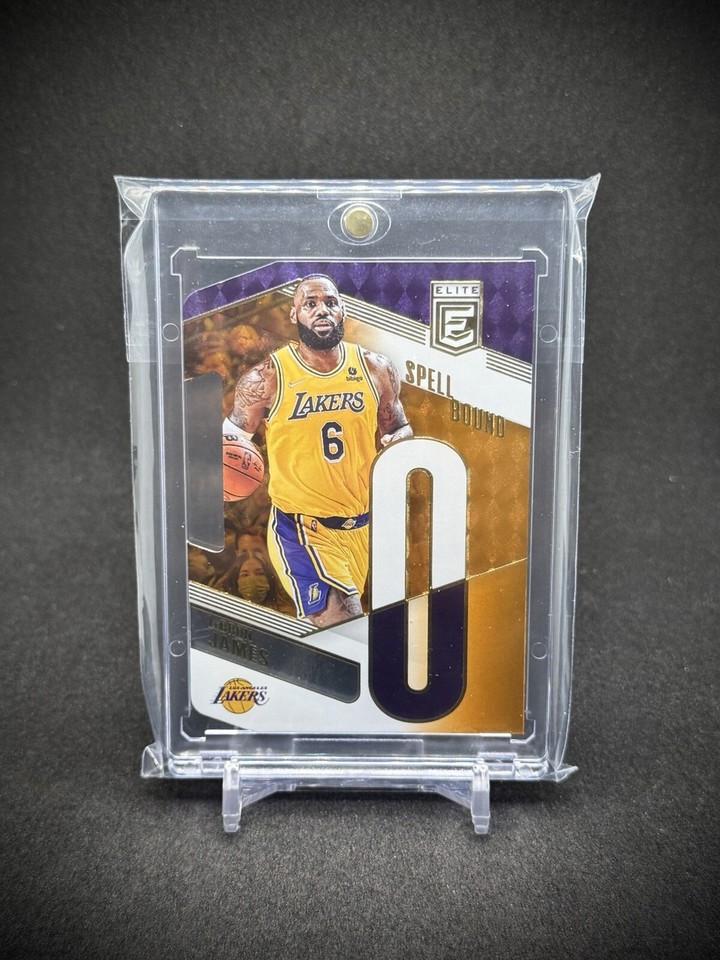 Lebron James 2022-23 Panini Donruss Elite SpellBound Orange Die-Cut Set ...