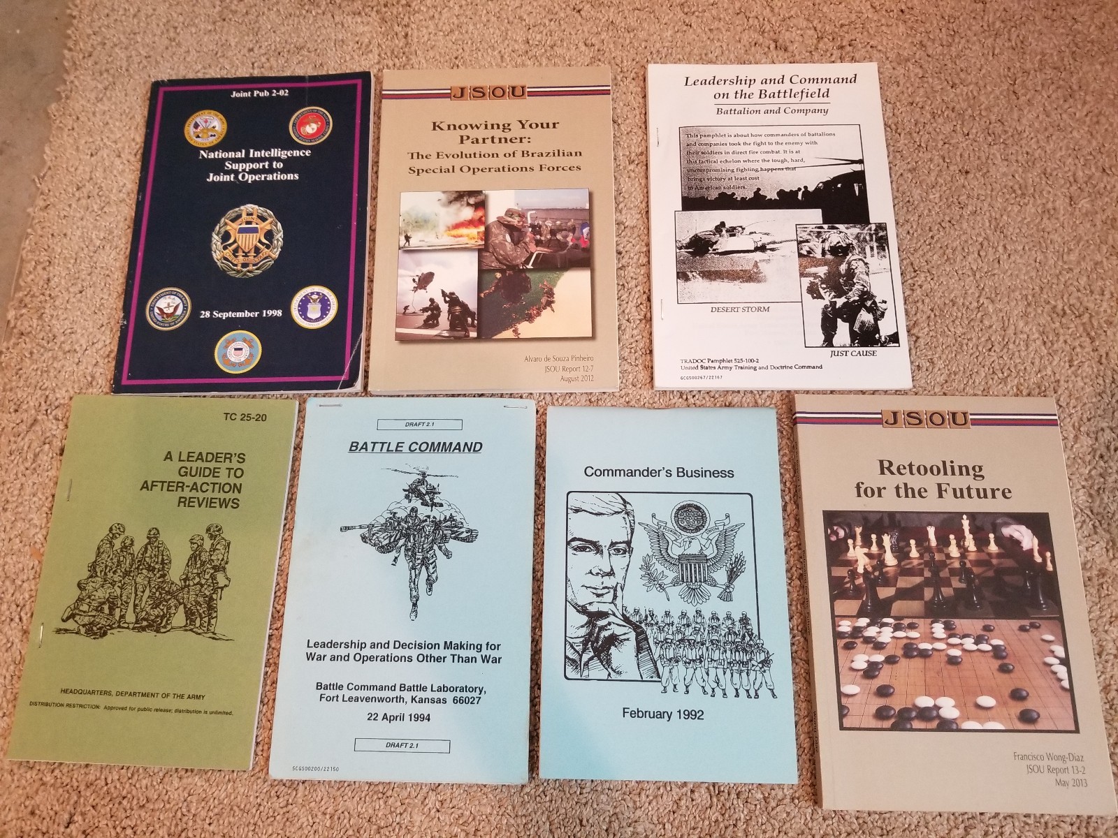 Military Pamphlets Lot of 7 Paperback Pamphlets - Various Subjects. | eBay