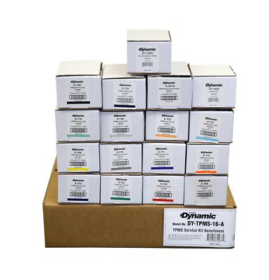 Dynamic DY-TPMS-16-A TPMS Service Repair Kit Assortment for Most ...
