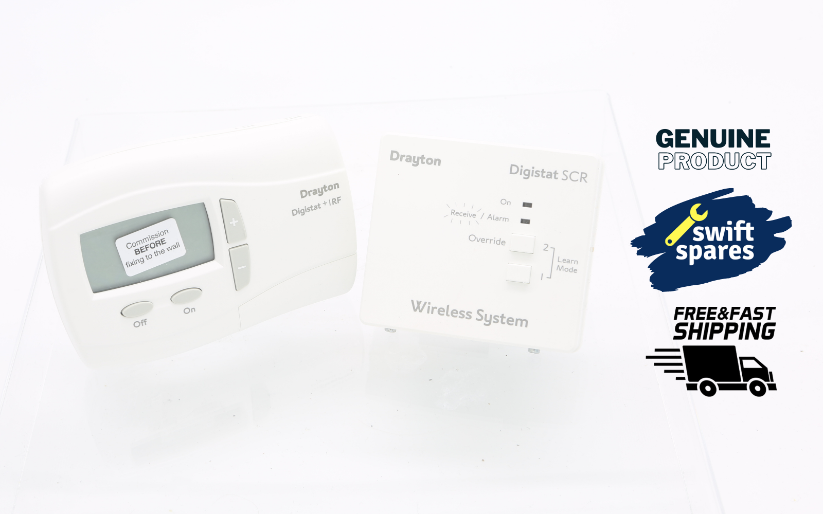 DRAYTON DIGISTAT RF710 +1RF PLUS WIRELESS ROOM THERMOSTAT - BRAND NEW ...