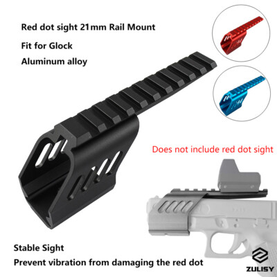 Tactical Red Dot Sight Scope Mount Base up Picatinny Rail for Pistol ...