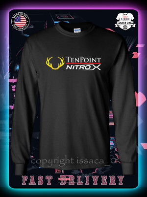 New TenPoint Crossbows Logo Men's Long Sleeve T-Shirt American Tees | eBay