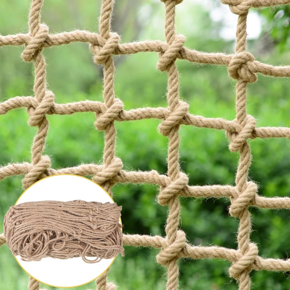 Plant Support Netting Jute Twine Trellis Netting Natural Pea Plants ...