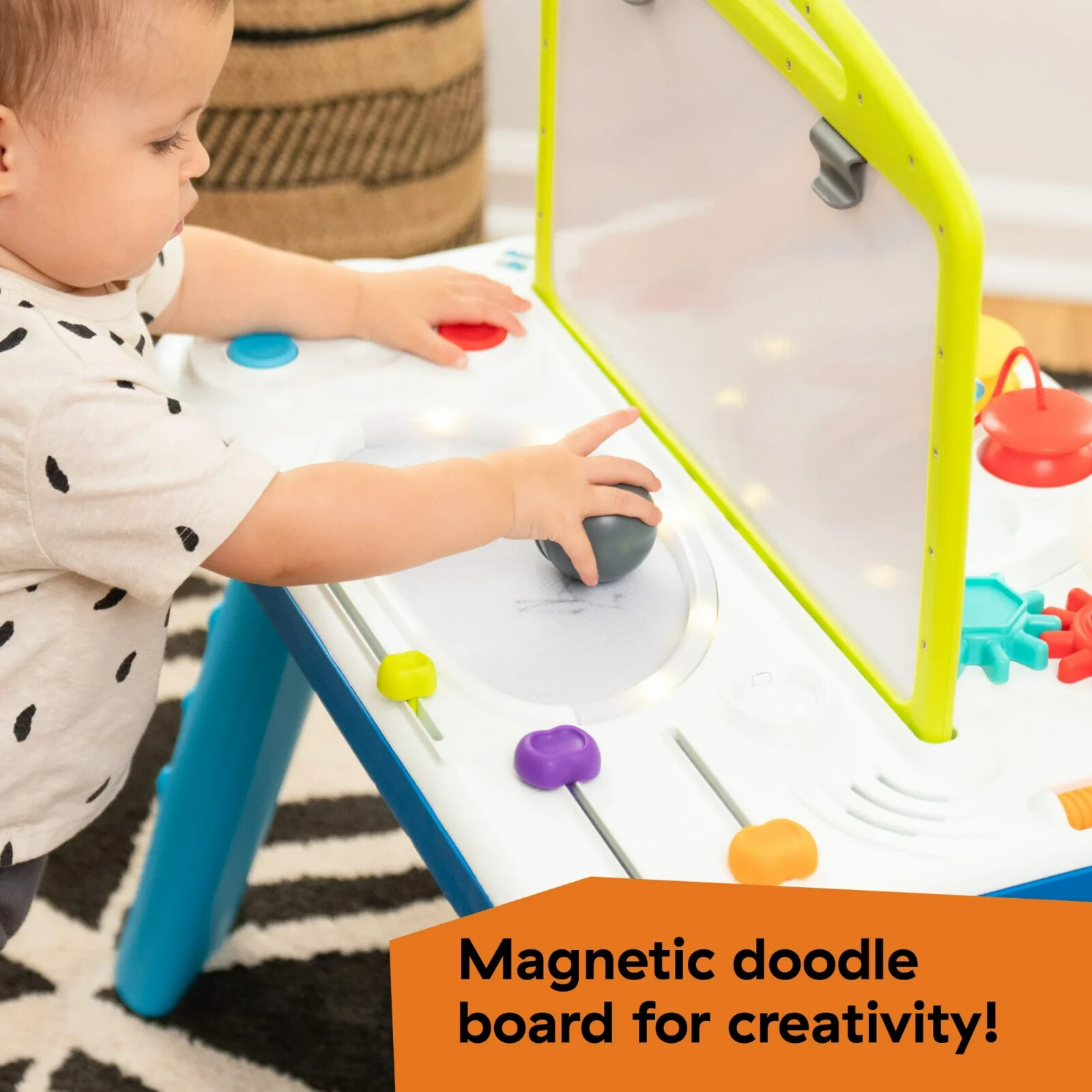 Baby Einstein Removable Curiosity Table Unisex Toddler Activity Center ...