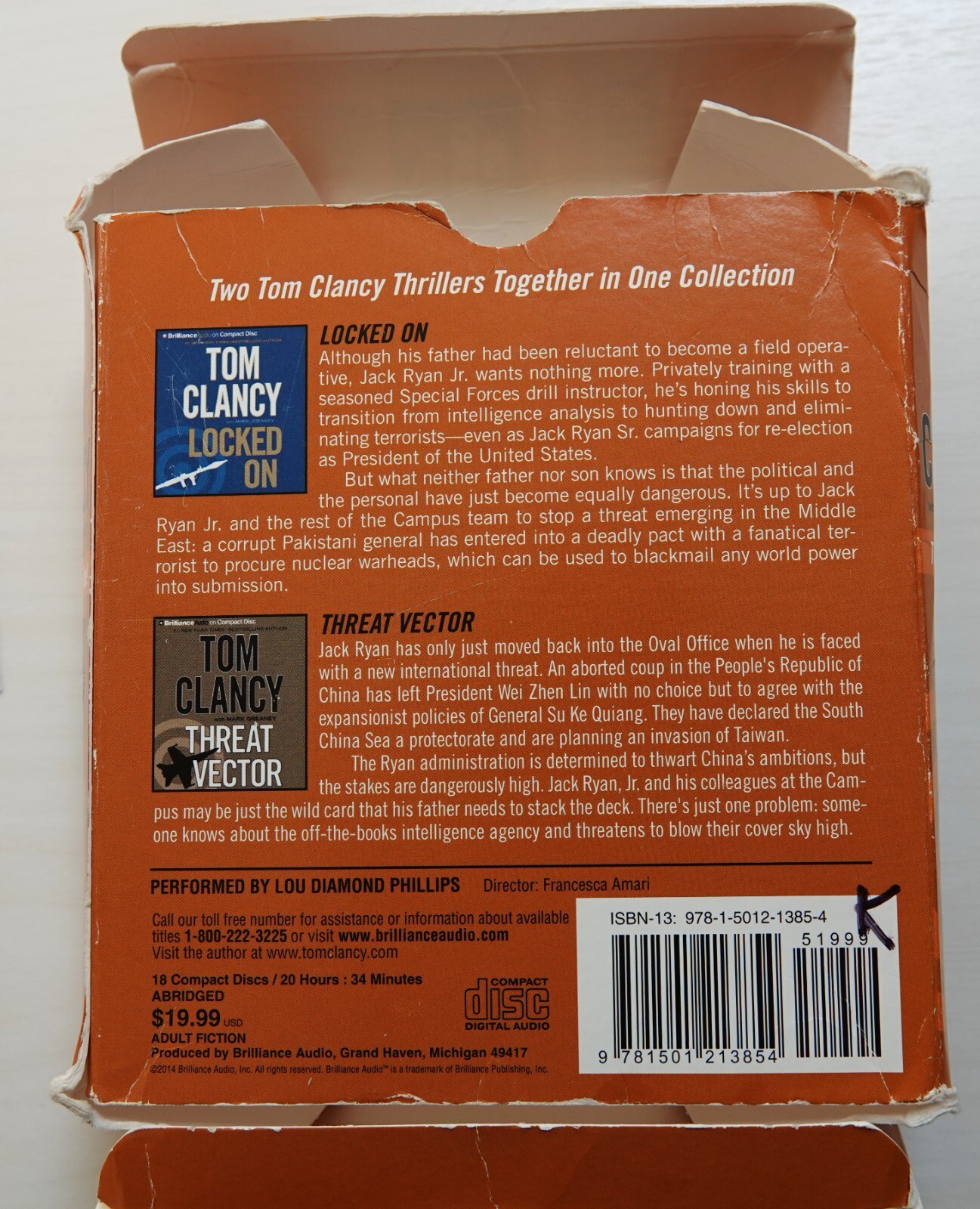 Jack Ryan Ser.: Tom Clancy - Locked on and Threat Vector 2-In-1 ...