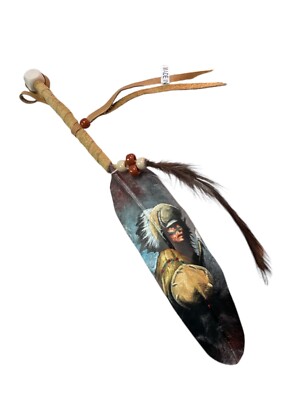 HAND PAINTED FEATHER , ARTS & CRAFTS ,SOUTHWEST ART , HOME DECOR ...