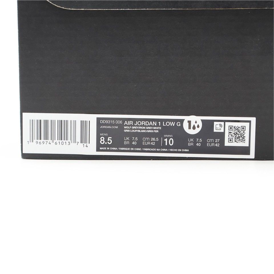 DD9315-006 Nike Air Jordan 1 Low Golf Wolf Iron Grey Gum White Brown ...