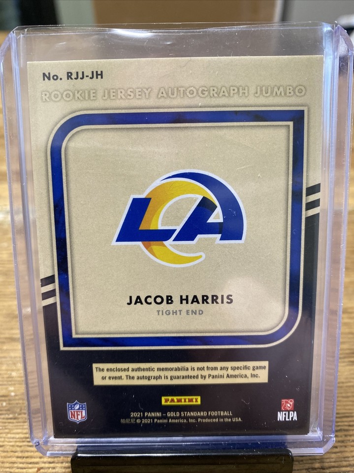 2021 Panini Gold Standard Jacob Harris Rookie Patch Auto #/49 LA Rams ...