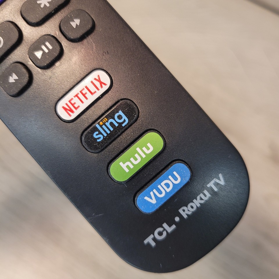 TCL Roku TV Remote Control Netflix Sling Hulu Vudu Genuine OEM VGC | eBay