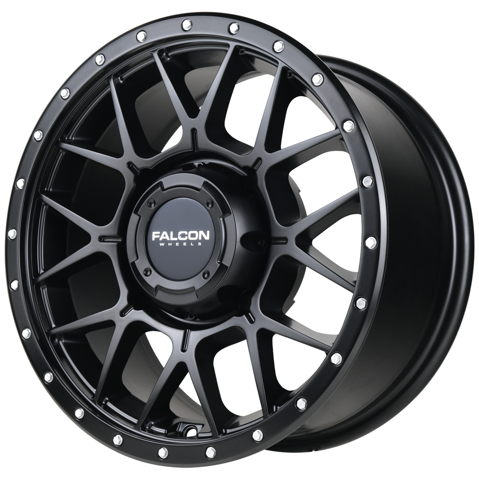(4) FALCON X1 GUNNER 14x7 ET +10 4x156 UTV Wheel Full Matte Black | eBay