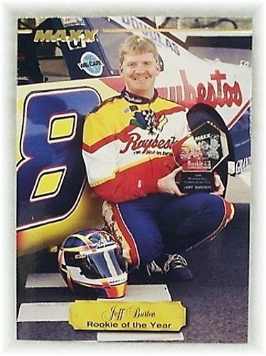 Jeff Burton 1995 Maxx NASCAR auto racing promo card | eBay