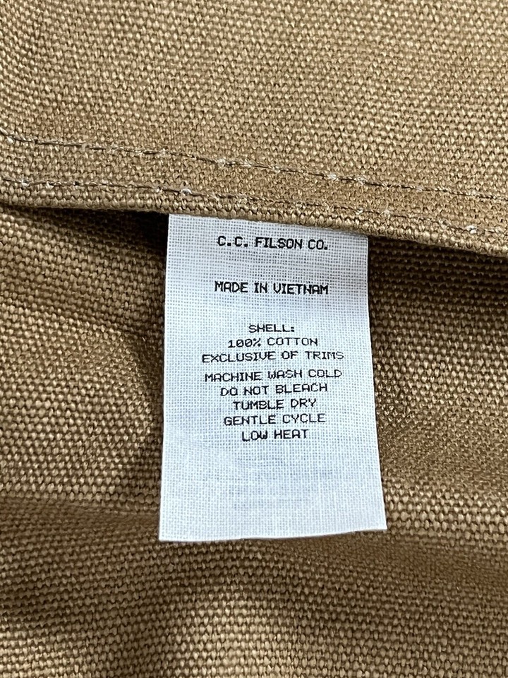 FILSON TIN CLOTH APRON DARK TAN NWT IMPORTED | eBay