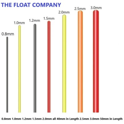 SOLID POLE FLOAT TIPS (50s) (40s) POLE FLOAT MAKING MATERIALS | eBay UK