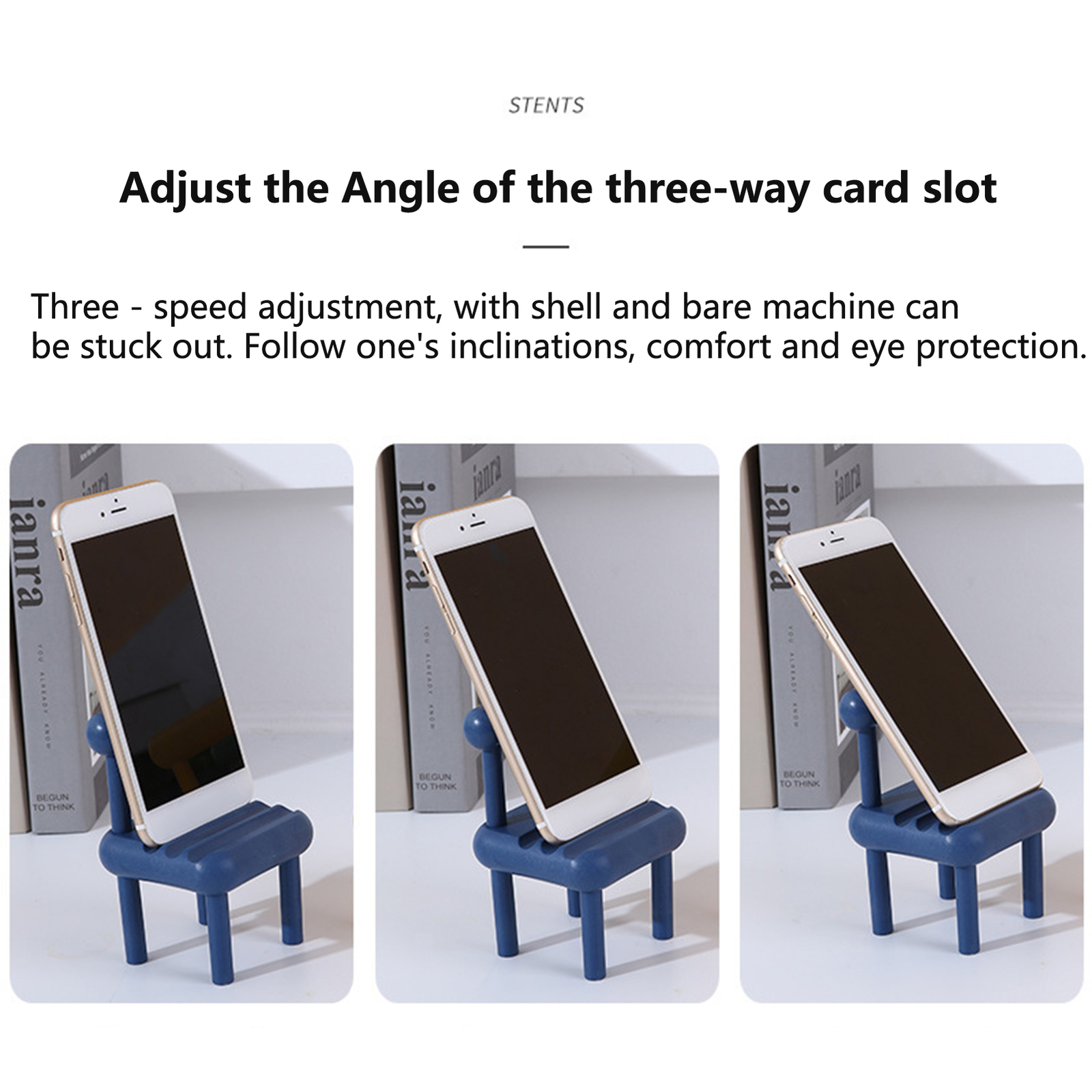 Phone Rack Multifunctional Adjustable Mini Folding Chair Desk Phone ...