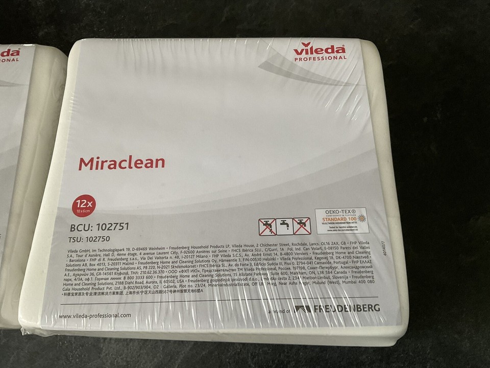 Vileda MiraClean Eraser Block Pack of 12 X 2 — 24 BLOCKS | eBay