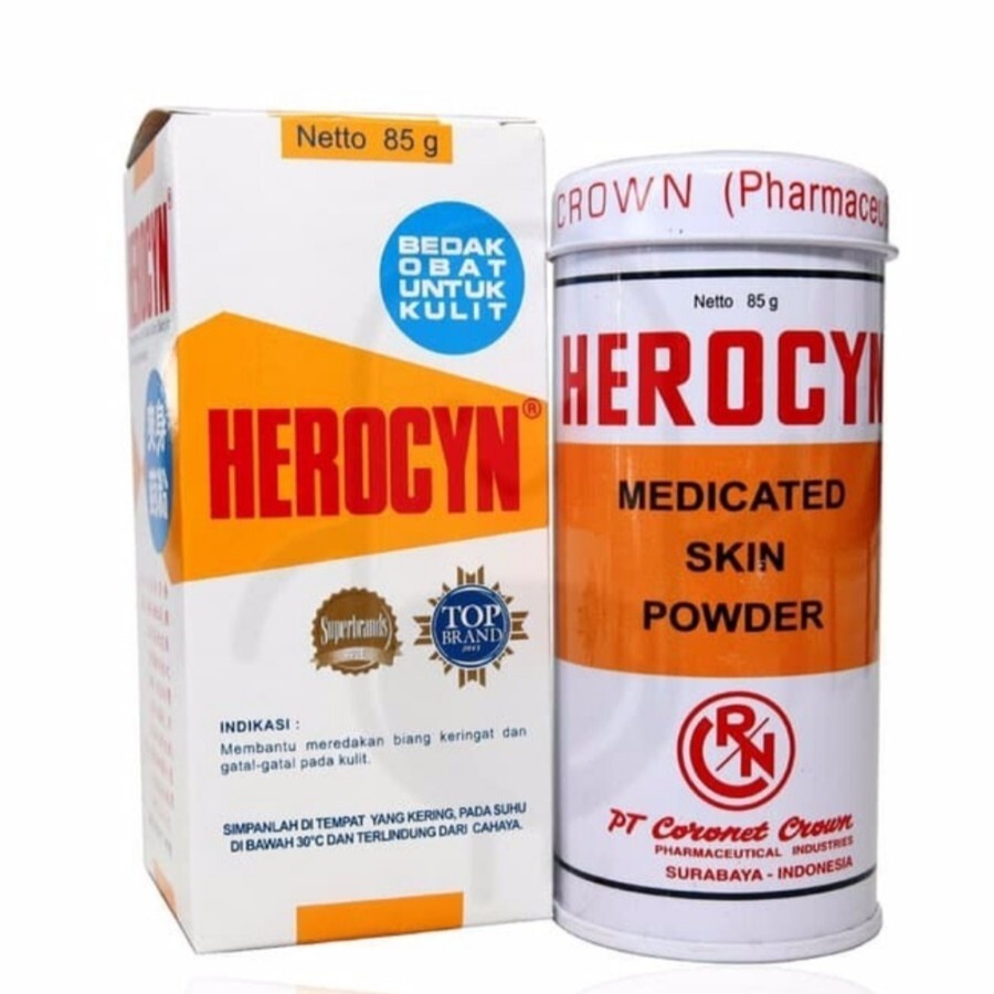 Herocyn Medicated Skin Powder - Prickly Heat, Sunburn, Insect Bite ...