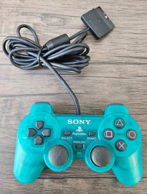Sony Playstation 2 PS2 Emerald Green Dualshock 2 Controller SCPH-10010 ...