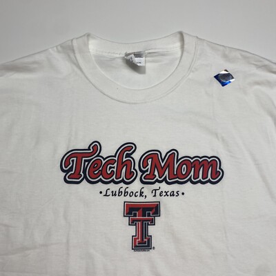 Texas Tech Mom University Short Sleeve White Crew Logo T-Shirt XL Red ...