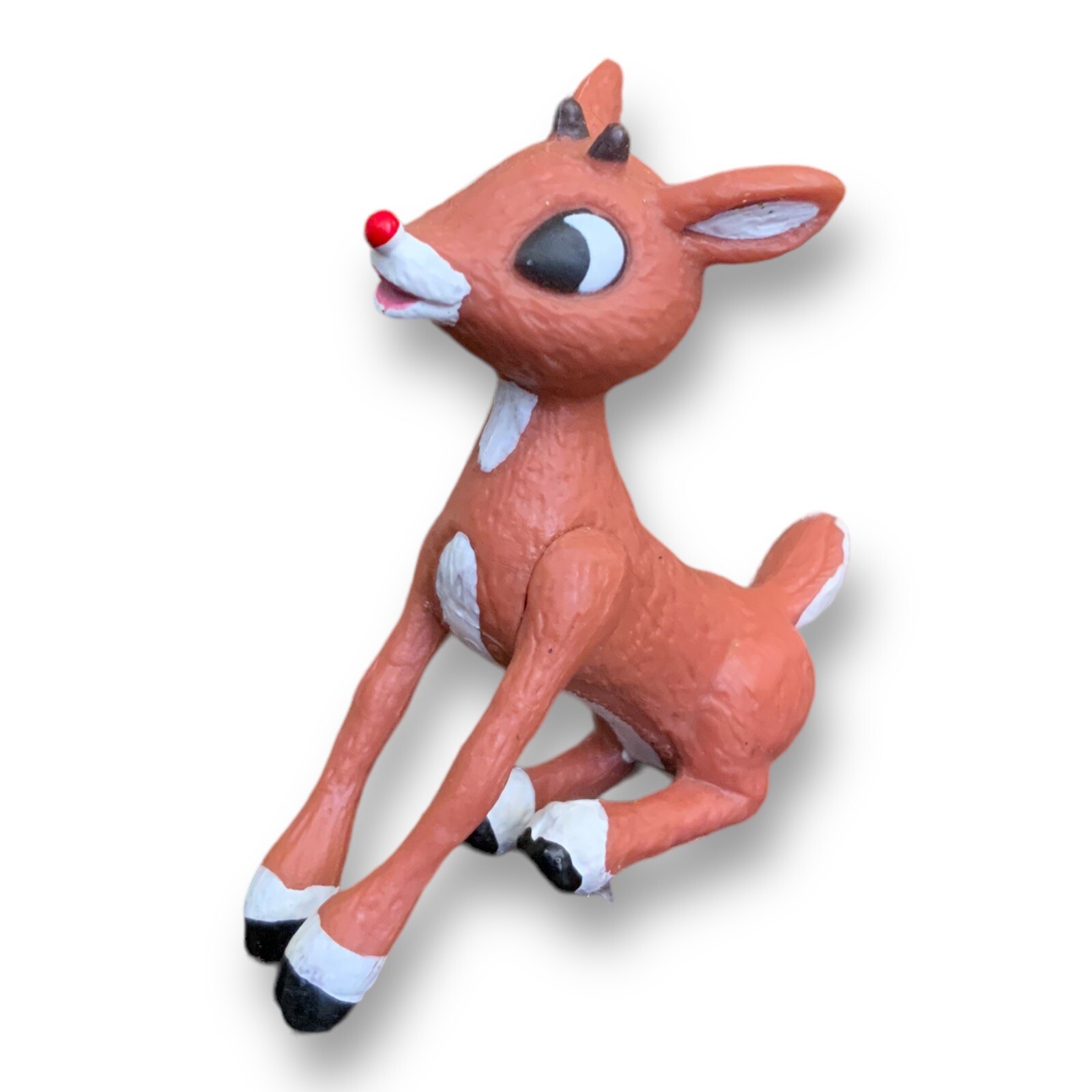RUDOLPH REINDEER PVC Figure Rudolph & Abominable PLAYING MANTIS / ROUND ...