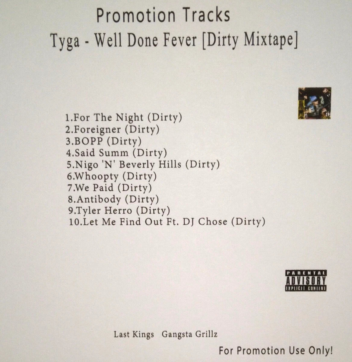 Tyga Well Done 3 Tracklist