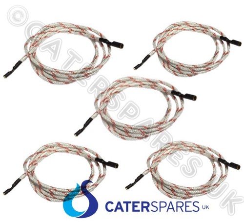 HIGH TEMPERATURE HT LEAD 1 METRE LONG C/W Ø4MM PIN & Ø2.4MM ROUND PIN X ...