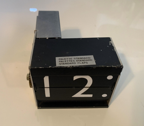 *RARE* Solari Udine CE Split Flap Hour Display Unit Like Bodet Airport ...