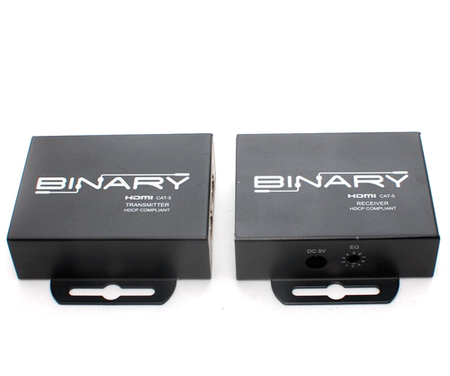 Binary CAT-5 HDMI Extender - Transmitter & Receiver | eBay