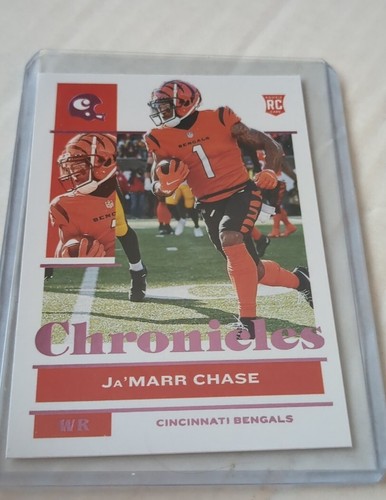 Ja'Marr Chase 2021 Panini Chronicles PINK #17 (RC) Cincinnati Bengals ...