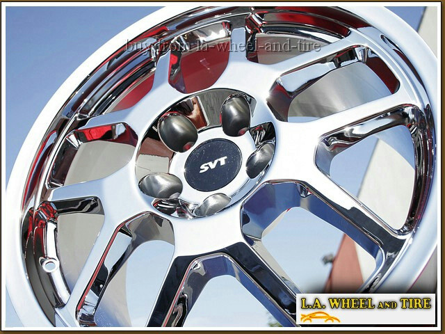 SET OF 4 CHROME 18" FORD MUSTANG SHELBY GT500 OEM FACTORY WHEELS RIMS ...