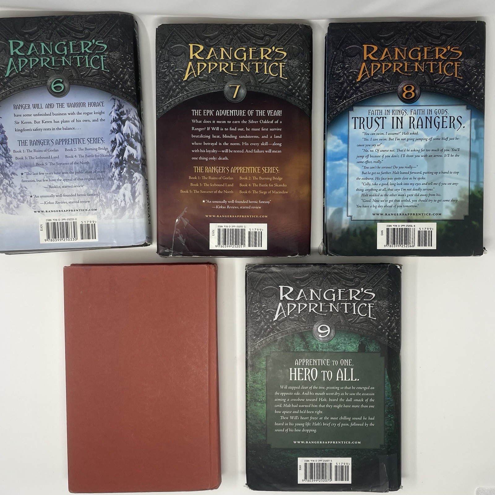 The Ranger's Apprentice Series lot of 5 Hardcover Books John Flanagan ...