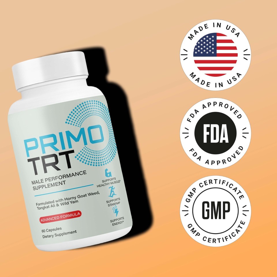 Primo TRT Capsules, Maximum Strength Formula Vitamin 60 Capsules | eBay