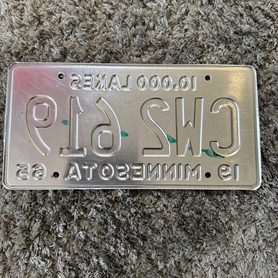 1965 Minnesota 10,000 Lakes License Plate Customized Unregistered CW2 ...