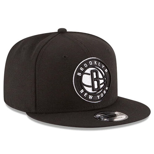 New Era Brooklyn Nets Snapback Hat Black NBA Official Team Basic Cap | eBay