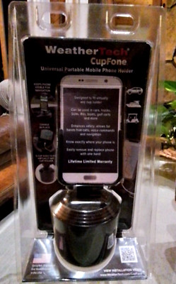 CupFone WeatherTech Universal Adjustable Cup Phone Holder Car Mount ...