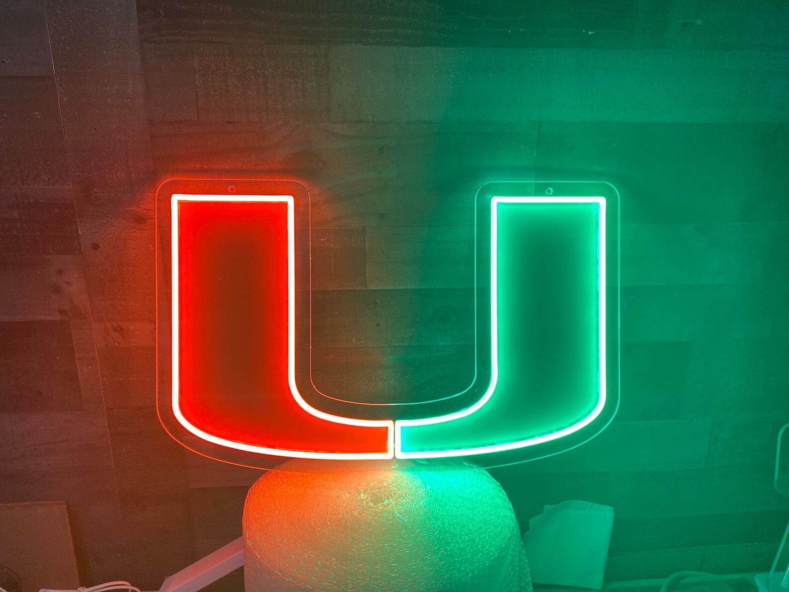 18"x11.8" Miami Hurricanes Flex LED Neon Sign Light Lamp Party Gift ...