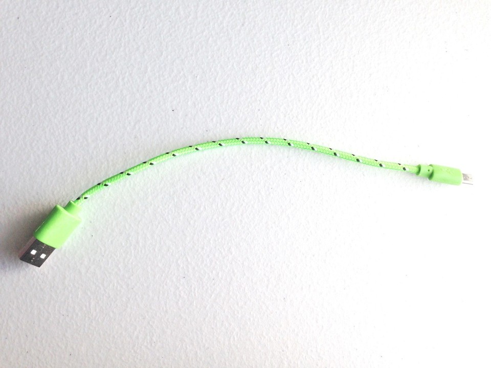 8" SHORT MINI MICRO USB Braided charger Data Cable FOR Samsung Galaxy ...