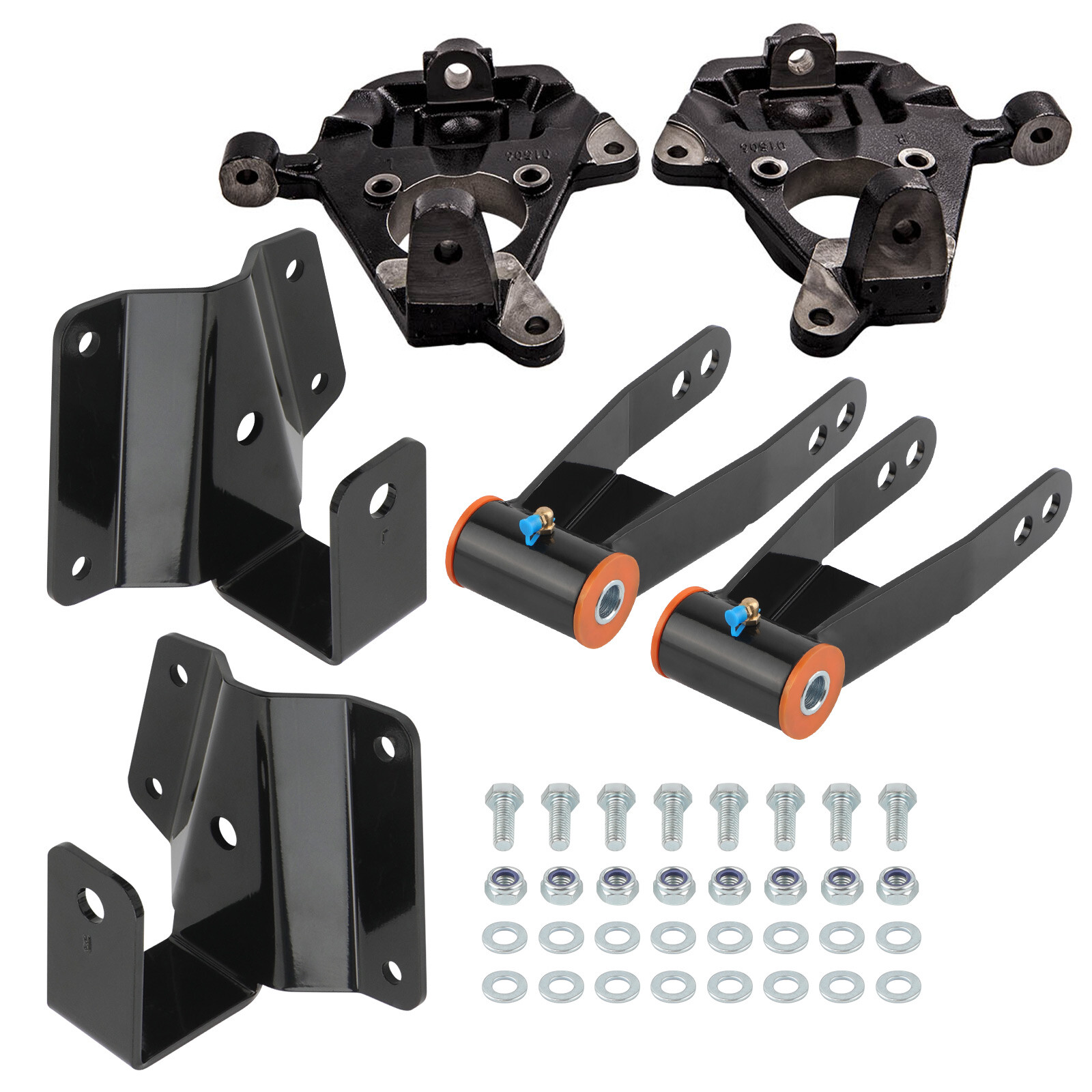2"/4" Drop Kit For Chevy Silverado 1500 2WD 99-06 Spindles & Shackles ...